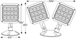 LED Outdoor Remote Heads - 1 or 2 Head - Cost Less Lighting