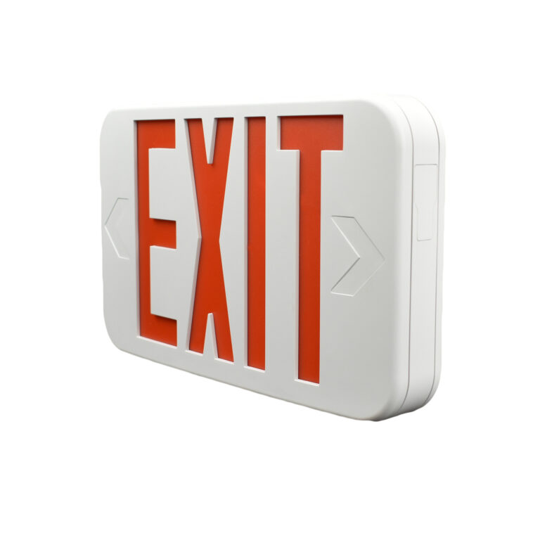 Compact Thermoplastic Exit Sign - Cost Less Lighting